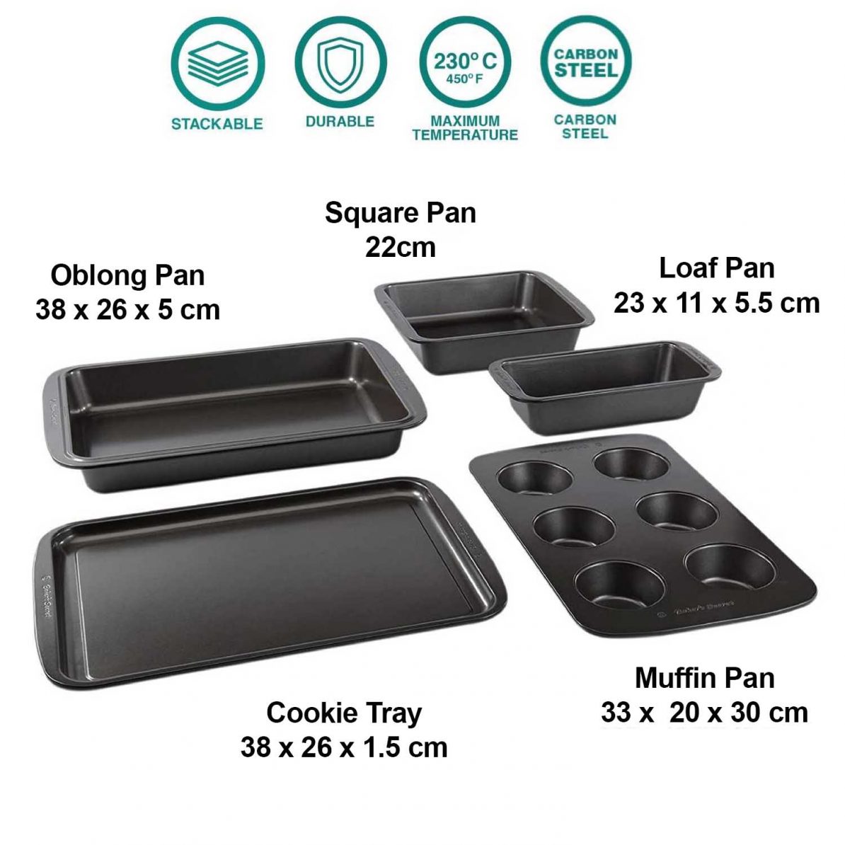 Baker's Secret Stackable Bakeware Set • TPC